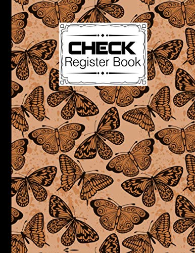 Check Register Book: Premium Butterflies Cover Check Register Book, A ...