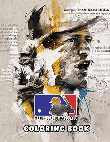 Major League Baseball Coloring Book: 50+ Coloring Pages. Exclusive ...