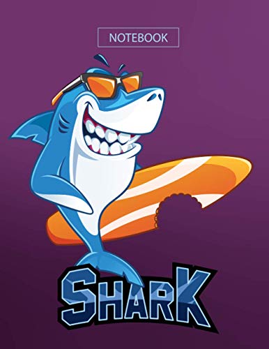 Shark Notebook: Composition Book - 8.5 x 11 inches - 110 pages - Good ...