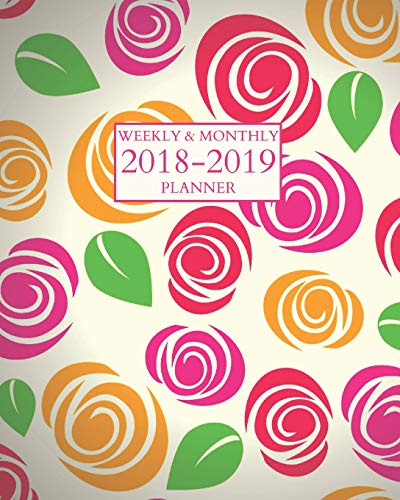 Weekly & Monthly 2018-2019 Planner: Schedule Organizer Notebook Sept ...