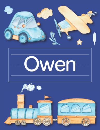 Owen Tracing Book For Kindergarten And Preschool: Personalized Primary ...