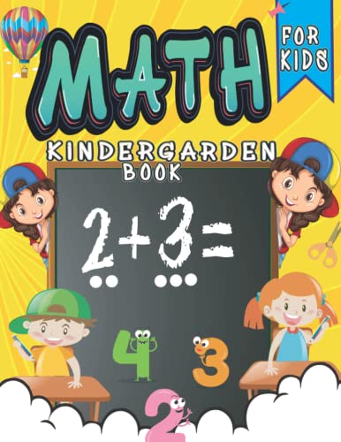 Math kindergarden book for kids: Math Activity Workbook Number Tracing ...