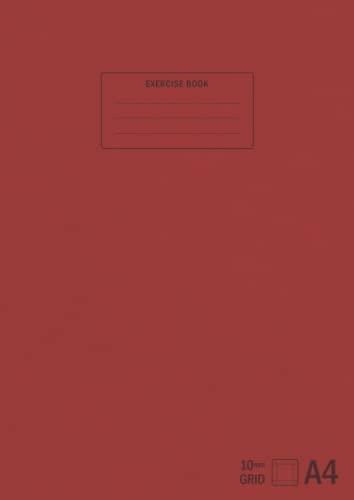 Maths Exercise Book: 10mm (1cm) Squared A4 Notebook for Mathematics and ...