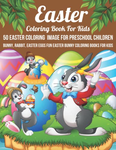 Easter coloring book For Kids 50 Easter Coloring Image For Preschool ...