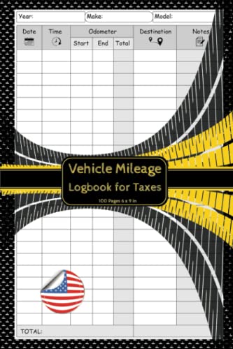 Mileage Log Book For Taxes: Log Book For Car, Mileage Tracker, Tracker ...