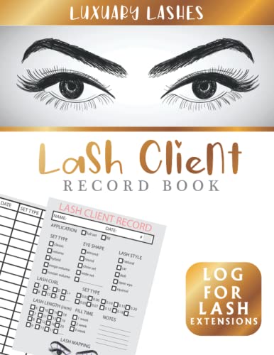 Client Record Log for Lash Extensions: EyeLash Consultation Forms ...