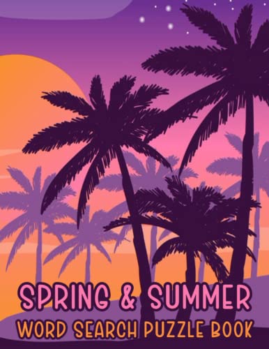 Spring & Summer Word Search Puzzle Book: Large Print Spring & Summer ...