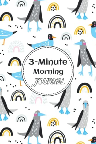 3-Minute Morning Journal: Beautiful Gull Theme, Mindfulness Journal ...