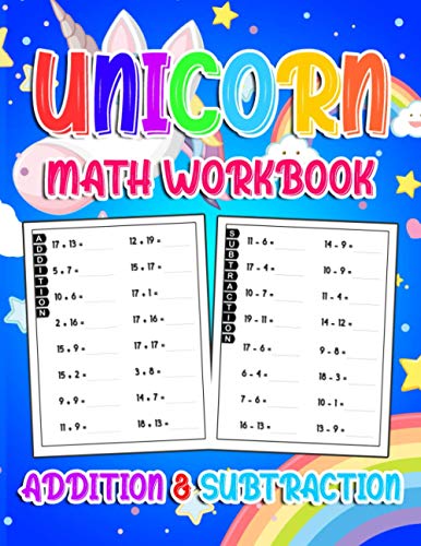 Unicorn Math Workbook ( Addition & Subtraction ): Math Workbook For ...