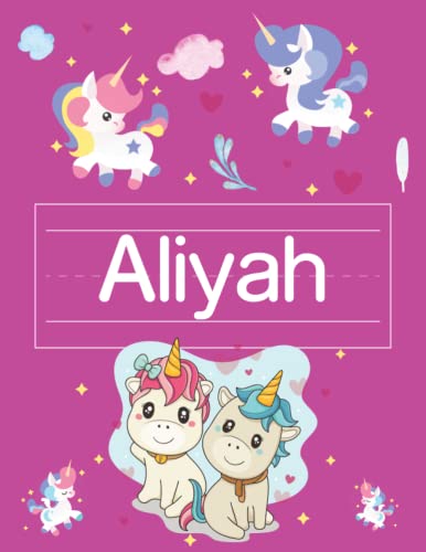 Aliyah Tracing Book: Personalized Primary Tracing Book, Learning How to ...