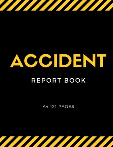 Accident Report Book A4: Health & Safety Enviroment and GDPR Compliant ...