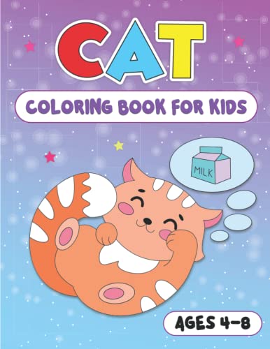 cat coloring book for kids ages 4-8: Cat Activity, Kittens & Caticorns ...