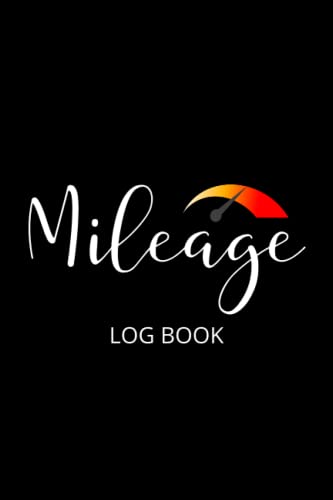 Mileage Log Book: Mileage Log Book For Car | Elegant Black Cover ...