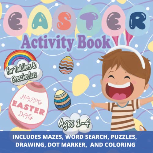 Funny & Happy Easter Coloring and Activity Book for Toddlers and ...