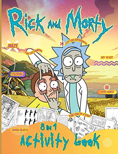 Rick And Morty Activity Book: Color Wonder Creativity Adults, Kids Spot ...