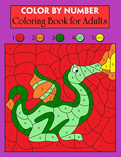 Color By Number Coloring Book for Adults: A Holiday Color By Numbers ...