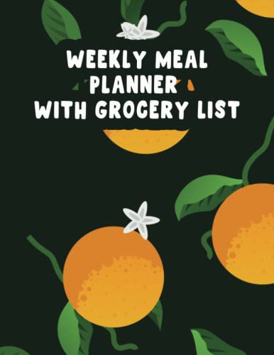weekly Meal Planner with Grocery list: Planner Book And Grocery List ...