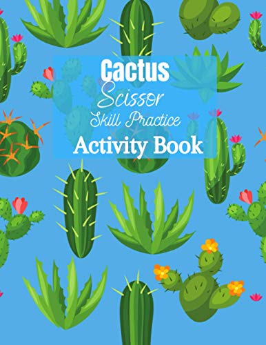 Cactus Scissor Skill Practice activity Book: Cactus Tracing and ...