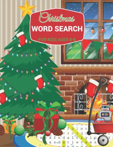 Christmas Word Search For Kids Ages 6-8: Large Print Brain Stimulation ...