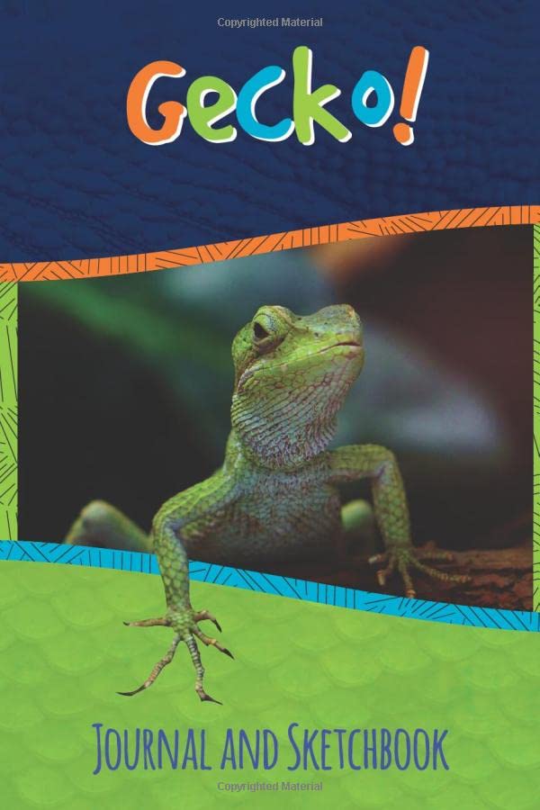 Gecko Journal and Sketchbook: Kids notebook with gecko pictures on ...