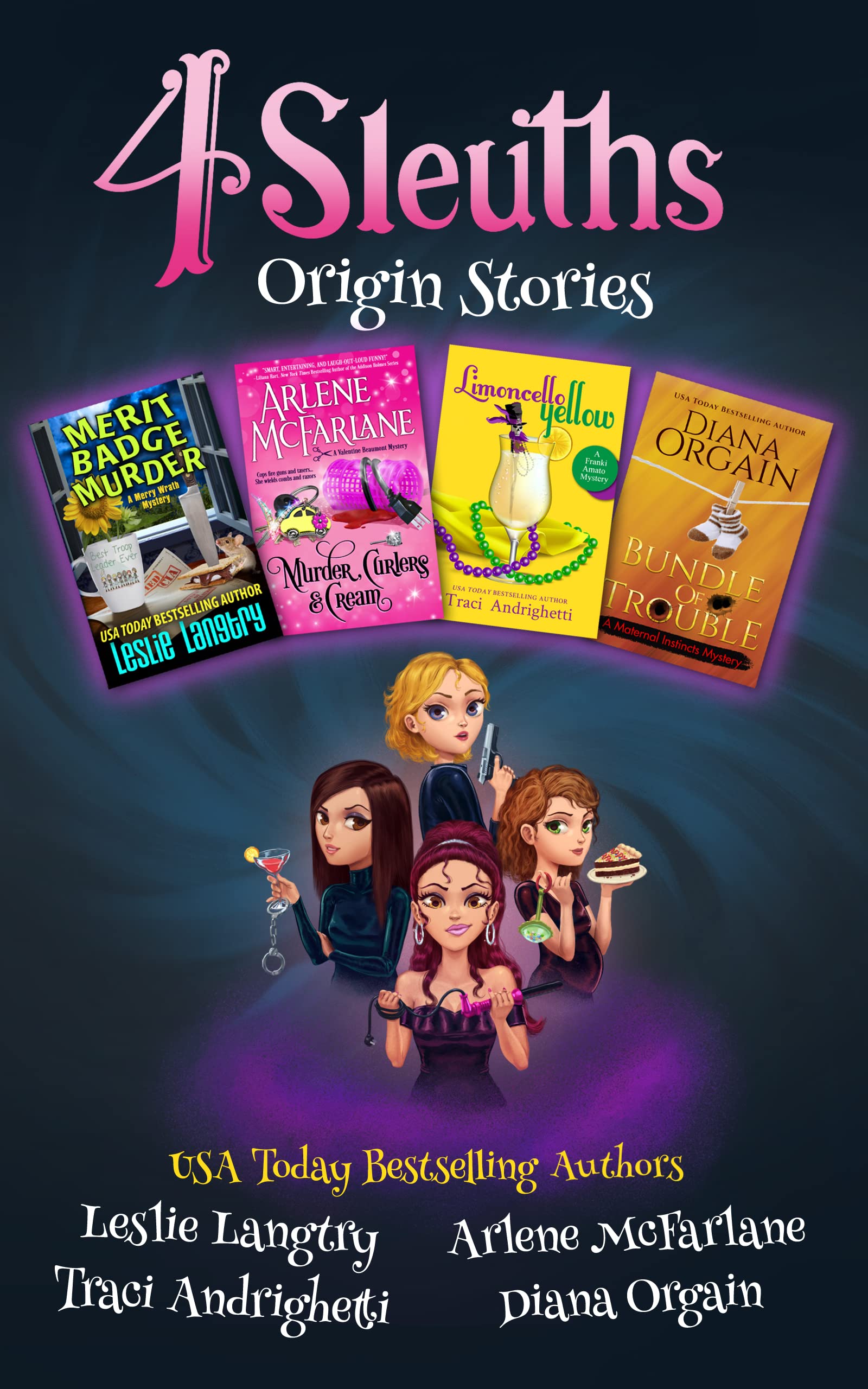 4 Sleuths Origin Stories: A Debut Mysteries Box Set by Leslie Langtry ...