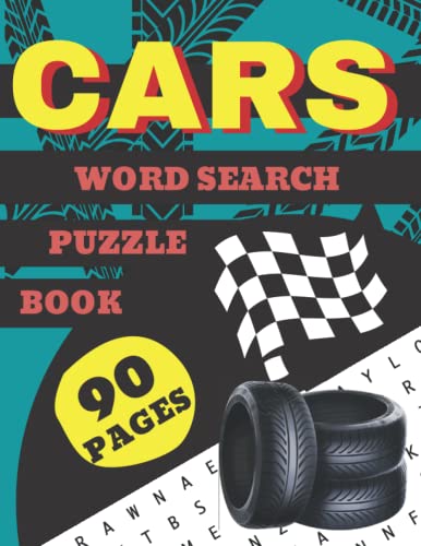 Car Word Search Puzzle Book: Large Print, Entertaining Word Find Puzzle ...