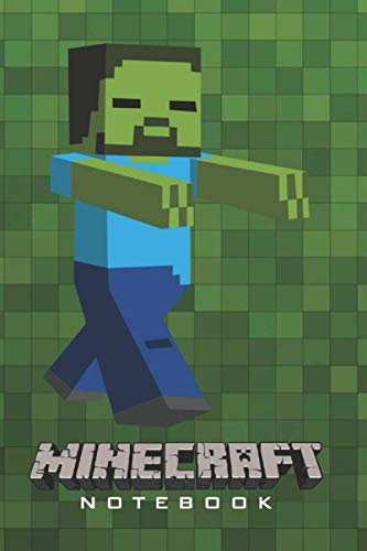 Minecraft Notebook: Wide Ruled Writing Notebook For Boys and Girls ...