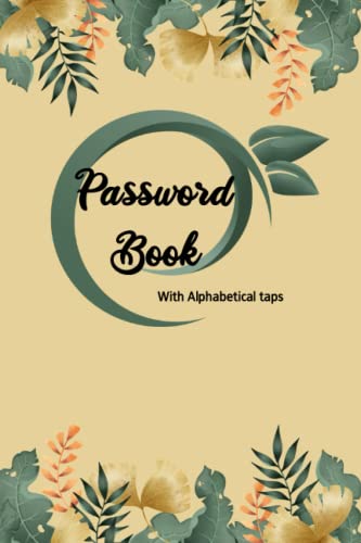 Password Book: Password Book: Easy password Logbook Organizer and phone ...