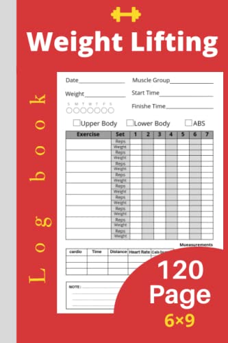 weight lifting log book: Workout Log Book / Exercise notebook and ...