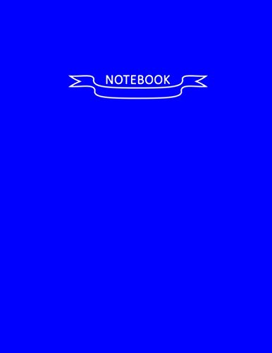 Notebook: Lined Notebook Journal - Blue Notebook - 120 Pages - Large ...