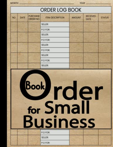 Order Book for Small Business: 120 Simple Page Order Tracker | Order ...