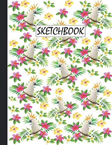 Parrot Sketchbook For Men, Women, Girls, Boys And Kids: Funny Parrot ...