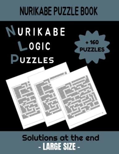nurikabe puzzles: nurikabe puzzle book ,Includes solutions with 8.5x11 ...