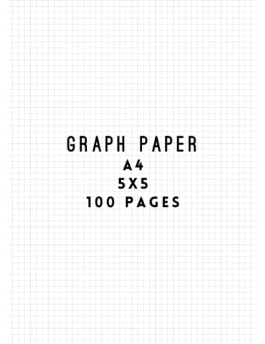 Essential Graph Paper, 5x5, A4, 100 pages, engineering, drawing ...
