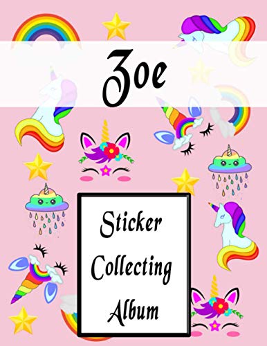 Zoe Sticker collecting album: Funny Zoe personalized sticker album for ...