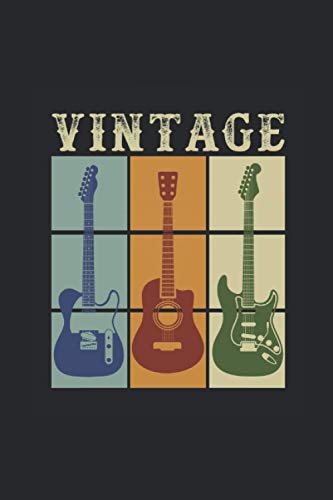 Vintage: Guitars Notebook, Graph Paper (6" x 9" - 120 pages) ~ Musical ...