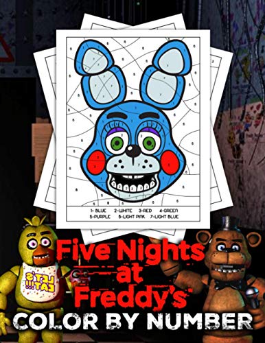 Five Nights At Freddy‘s Color By Number: An Amazing Coloring Book With ...