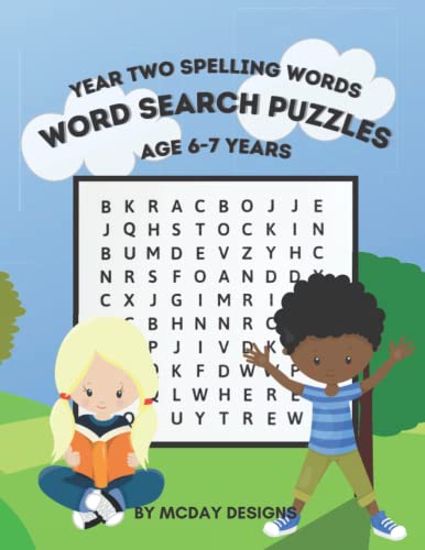 Word Search Puzzles for Kids Ages 6-7: Practice Your Year Two Statutory ...