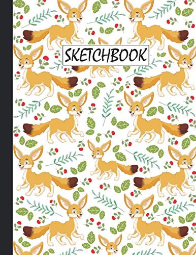 Fennec Fox Sketchbook For Men, Women, Girls, Boys And Kids: Funny ...