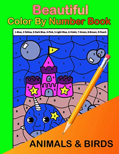 Beautiful Color By Number book animals & birds: Animals Coloring ...