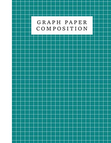 Graph Paper Composition Notebook Teal Color Background Cover: Grid ...
