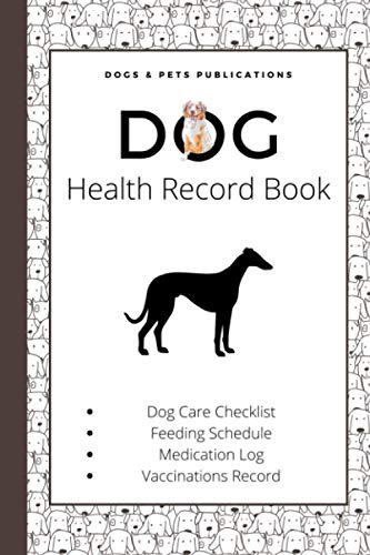 Dog Health Record Book: Whippet Lovers Edition | A Gift for Whippet ...