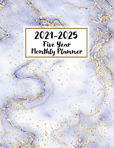 2021-2025 Five Year Monthly Planner: Large 5 Year Monthly Planner 2021 ...