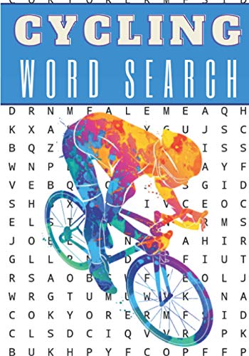 Cycling Word Search: 60 puzzles | Challenging Puzzle Brain book For Adults and Seniors | More ...