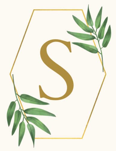 S NoteBook: Letter 's' Notebook, Composition, Exercise or Log Study ...