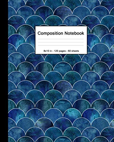 Composition Notebook: Pretty Wide Ruled Paper Notebook | Wide Lined ...