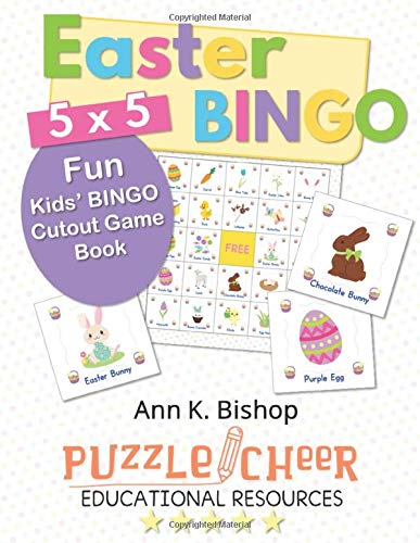 Easter Bingo 5 x 5, Fun Kids' Cutout Bingo Game BOOK: Great Game For ...