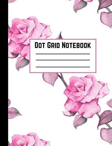 Dot Grid Notebook Floral Seamless Pattern: Dot Grid Paper Notebook ...