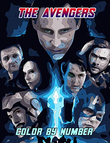 The avengers Color by Number: The avengers Coloring Book An Adult ...