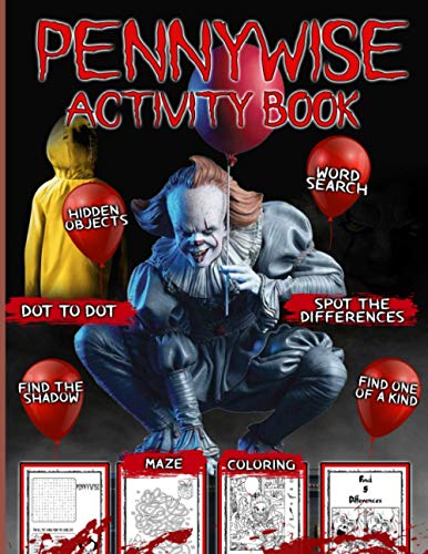 Pennywise Activity Book: Special Spot Differences, Find Shadow ...